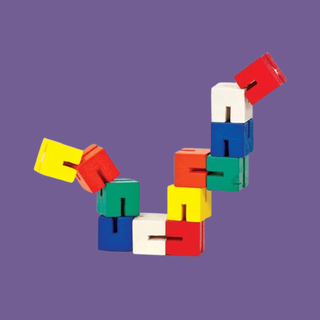 Twist & Lock Block Fidget | MAKES SENSE TO ME | The Neurodivergent Bookshop